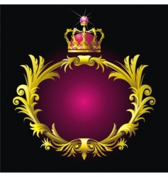 Heraldry musical shield Royalty Free Vector Image