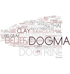 Dogma word cloud concept Royalty Free Vector Image