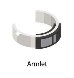 Bracelet thin line icon jewellery and accessory Vector Image