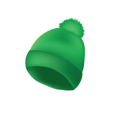 Knitted winter hat Royalty Free Vector Image - VectorStock