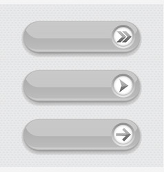 Black interface buttons with arrows Royalty Free Vector