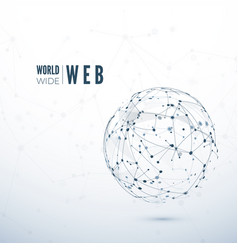 World wide web abstract texture global network Vector Image