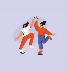 Business people high five yes we can Royalty Free Vector