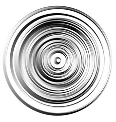 Circular ripple effect isolated on white random Vector Image