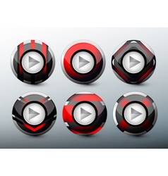 Red metal technology background Royalty Free Vector Image