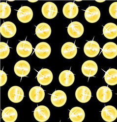 Round template gold coin Royalty Free Vector Image