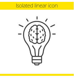 Brain creative idea symbols Royalty Free Vector Image