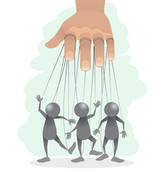 Puppet master hand Royalty Free Vector Image - VectorStock