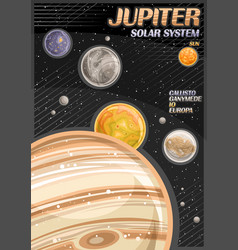 Solar system planets diagram striped style Vector Image