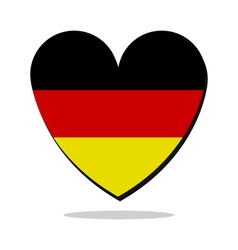 Heart with italy flag Royalty Free Vector Image