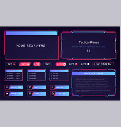 Instagram stream interface social media live Vector Image