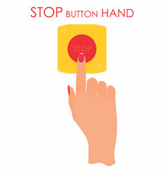 Hand stop Royalty Free Vector Image - VectorStock