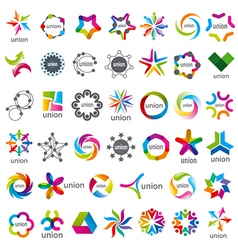 Biggest collection of logos construction Vector Image