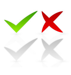 Red cross symbol icon as delete remove Royalty Free Vector