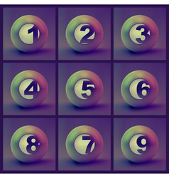 Jester juggling balls with numbers Royalty Free Vector Image