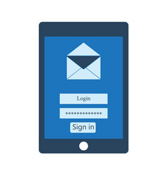 Email concept flat style design Royalty Free Vector Image