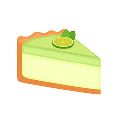 Fruit cupcake isolated on white Royalty Free Vector Image