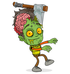 Cartoon cute alien monster in ufo spaceship Vector Image