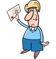 Glad man cartoon Royalty Free Vector Image - VectorStock