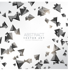 Ping 3d polygon triangle background Royalty Free Vector