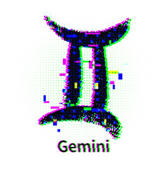 Gemini concept with evil and saint sides Vector Image