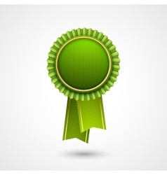 Green badge Royalty Free Vector Image - VectorStock