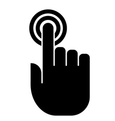 Palm hand icon design template isolated Royalty Free Vector