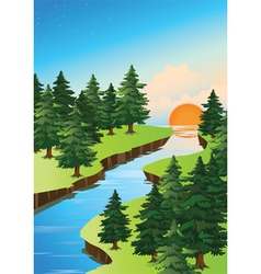 Nature scene Royalty Free Vector Image - VectorStock