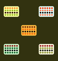 Twister game mat collection Royalty Free Vector Image