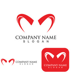 Animal horns sticker set Royalty Free Vector Image