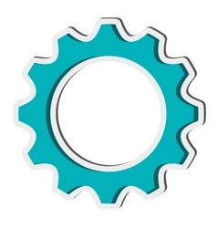 Single gear icon Royalty Free Vector Image - VectorStock