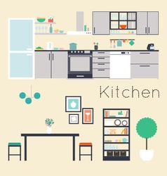 Kitchen unit Royalty Free Vector Image - VectorStock