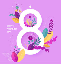 International womens day march 8 banner Royalty Free Vector