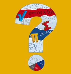 Smart solutions student of mathematics Royalty Free Vector