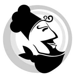 Funny chef symbol Royalty Free Vector Image - VectorStock