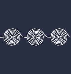 Rope spiral seamless pattern Royalty Free Vector Image