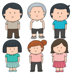 Set cartoon face Royalty Free Vector Image - VectorStock