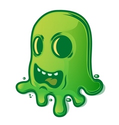 Alien extraterrestrial green face mascot Vector Image