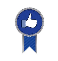 Hand like and chat icons set sign follower 3d Vector Image