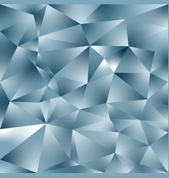 Ice blue polygon triangular pattern background Vector Image