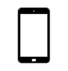 Phone mockup with black frame and white blank Vector Image