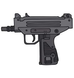 Small automatic gun Royalty Free Vector Image - VectorStock