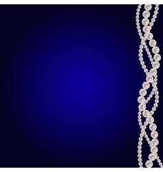 White pearl strings Royalty Free Vector Image - VectorStock