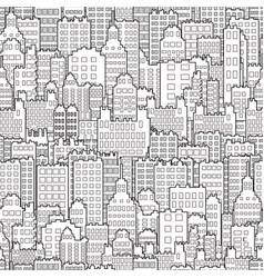 Seamless city pattern Royalty Free Vector Image