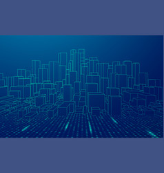 Digital city Royalty Free Vector Image - VectorStock