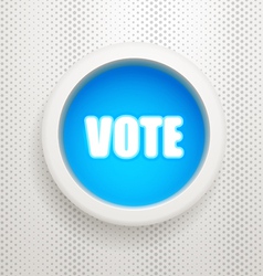 Blue election ribbon and stars design element Vector Image