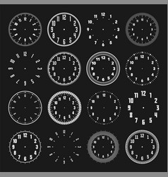 Clock face with roman numerals Royalty Free Vector Image