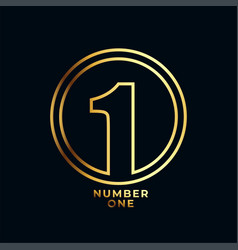 Number one symbol Royalty Free Vector Image - VectorStock