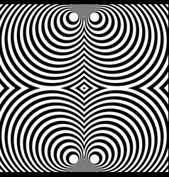 Mirrored symmetrical pattern with concentric Vector Image