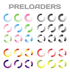 Loading icon on black Royalty Free Vector Image